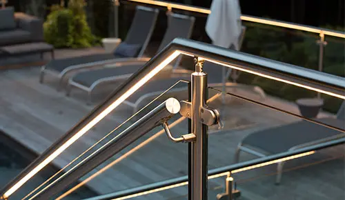 ᑕ ᑐ LED Deck Lights for Handrails: Outdoor & Indoor LED Handrail Light